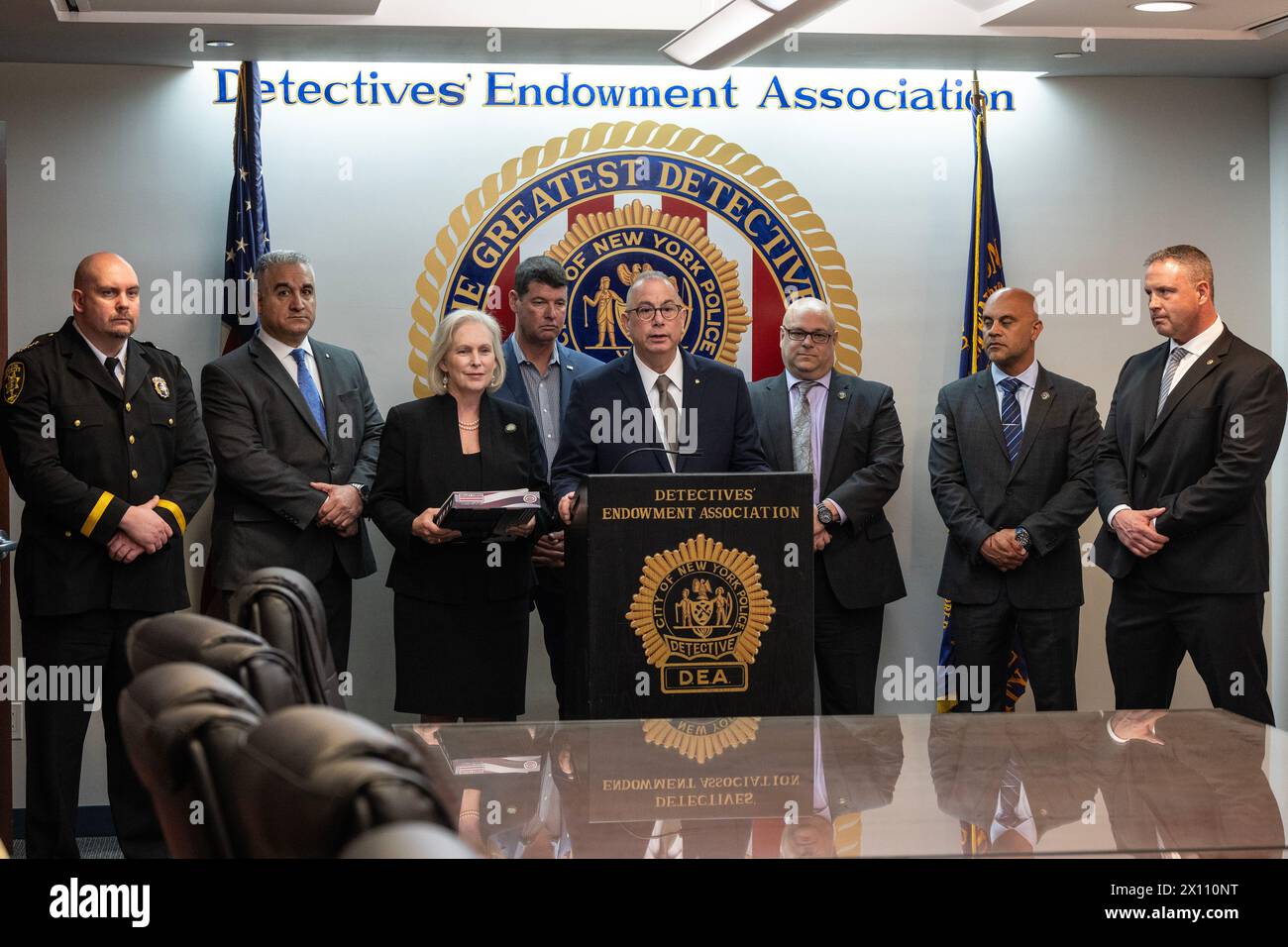 DEA President Paul DiGiacomo speaks during press conference by Senator ...