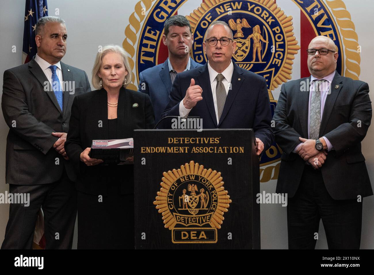 DEA President Paul DiGiacomo speaks during press conference by Senator ...