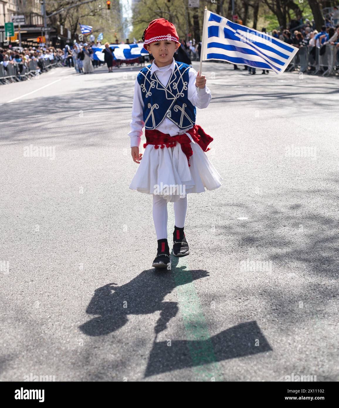 New York, New York - April 14, 2024 : Greek Independence Day parade on ...