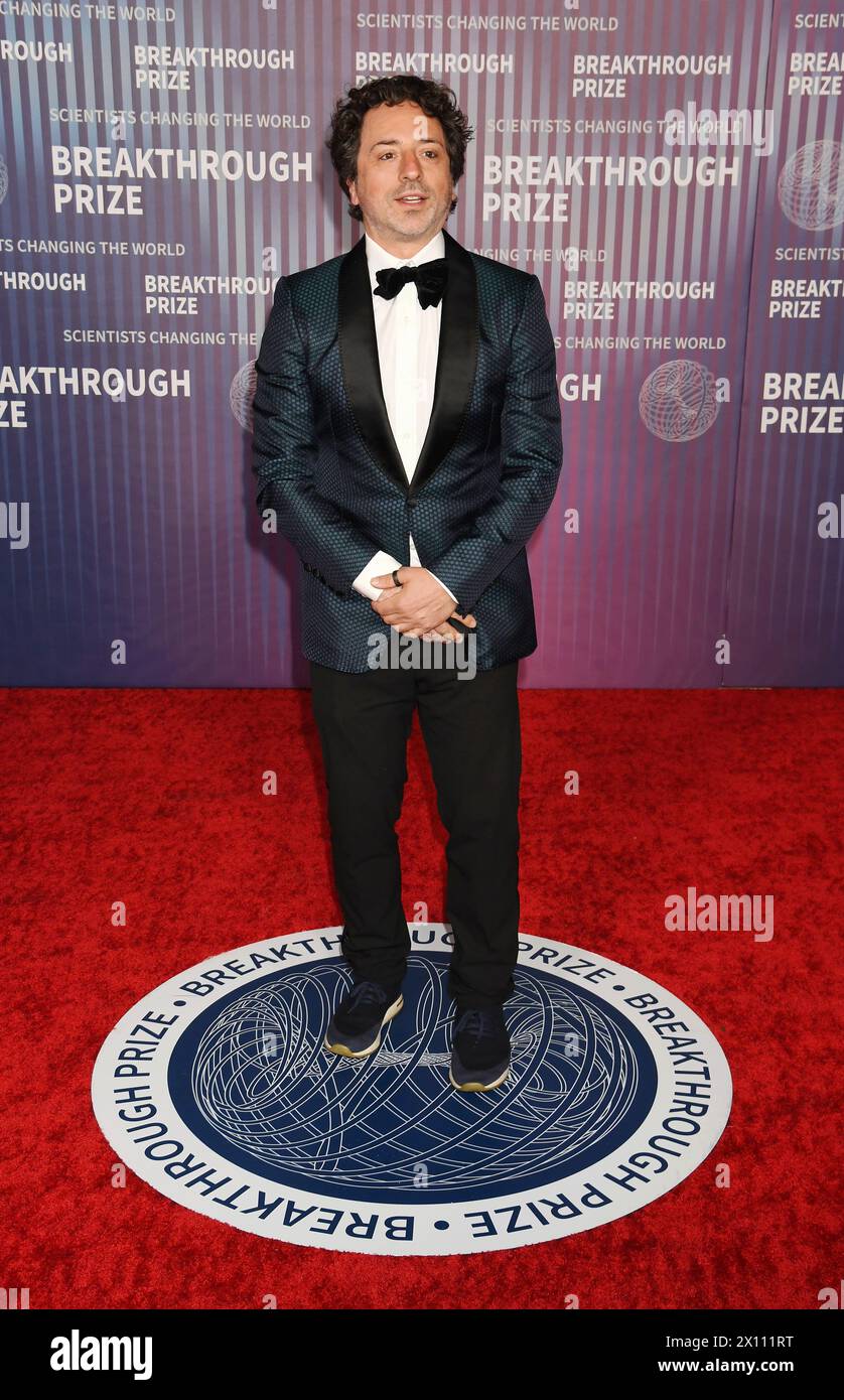 Los Angeles, California, USA. 13th Apr, 2024. Sergey Brin attends the 10th Annual Breakthrough ...