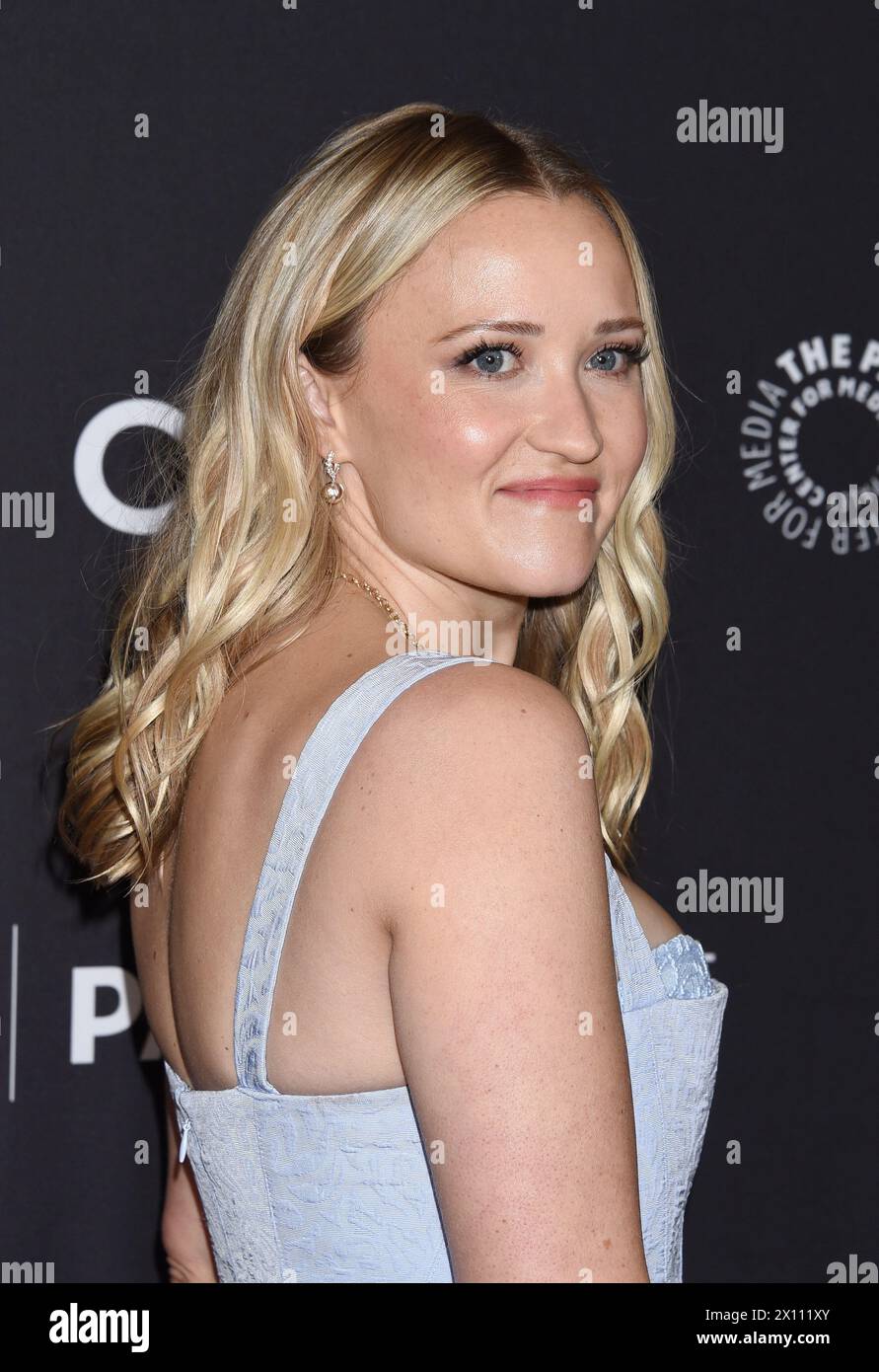 Hollywood, USA. 14th Apr, 2024. Emily Osment arriving at the PaleyFest ...