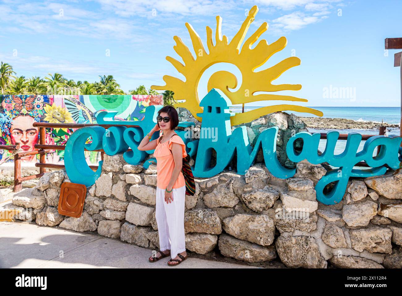 Costa Maya Beach Mexico,Cruise Port,Norwegian Joy Cruise Line ship,7 ...