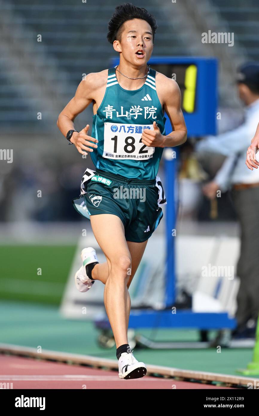 Kumamoto, Japan. Credit: MATSUO. 13th Apr, 2024. Shota Shiode ...