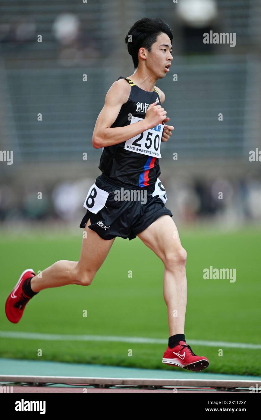 Kumamoto, Japan. Credit: MATSUO. 13th Apr, 2024. Takumi Orihashi Athletics : The 32nd Kanaguri ...