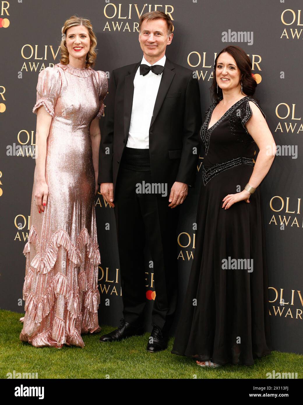 London, UK. 14th Apr, 2024. Jeremy Hunt attends the Olivier Awards 2024 ...