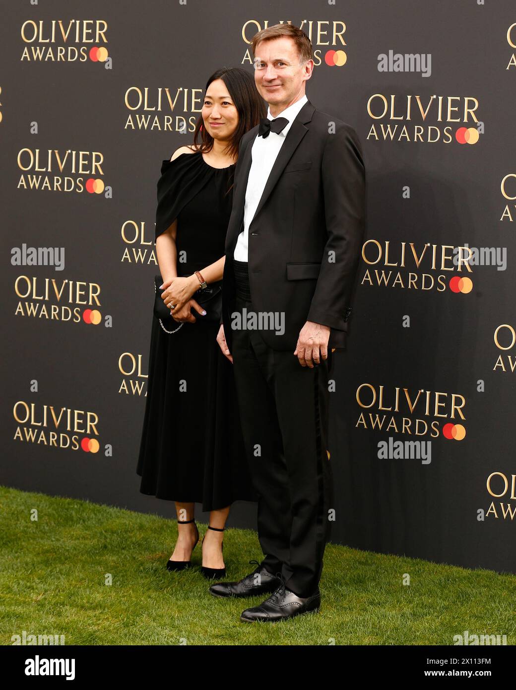 London, UK. 14th Apr, 2024. Jeremy Hunt and Lucia Hunt attend the ...