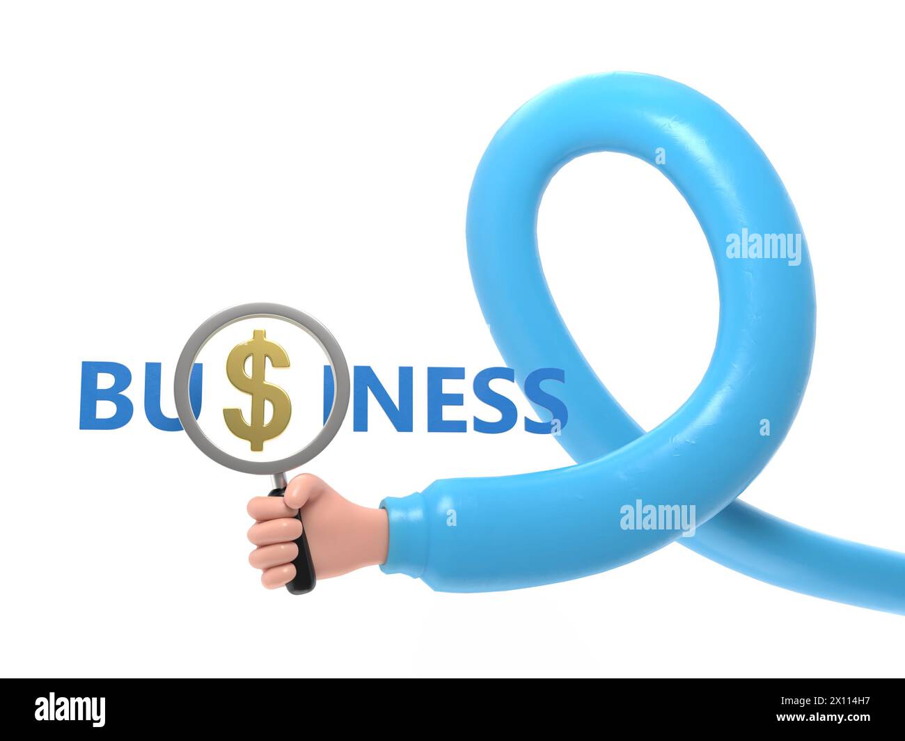 Cartoon Gesture Icon Mockup.Focus profit concept - Hand searching ...