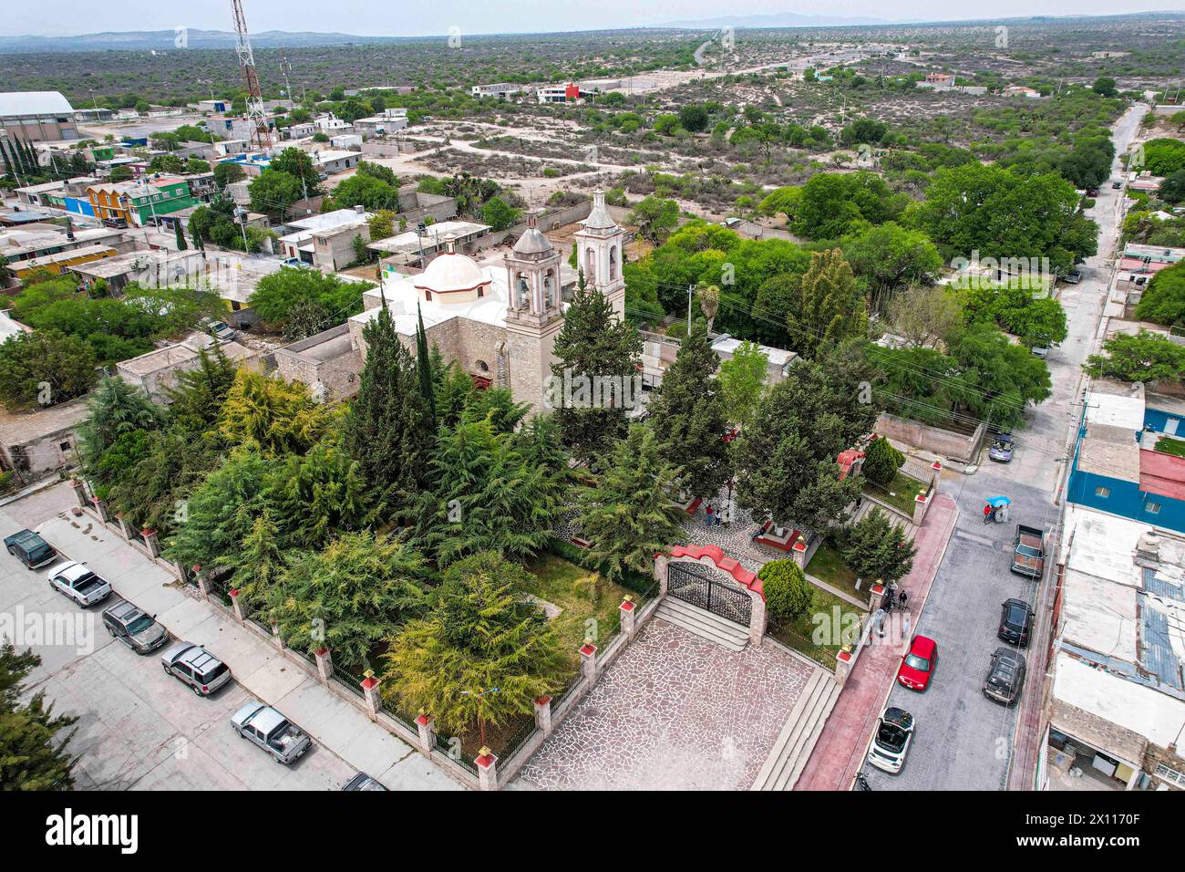 Aerial view of Venado municipality of San Luis Potosí Mexico. (Photo By ...
