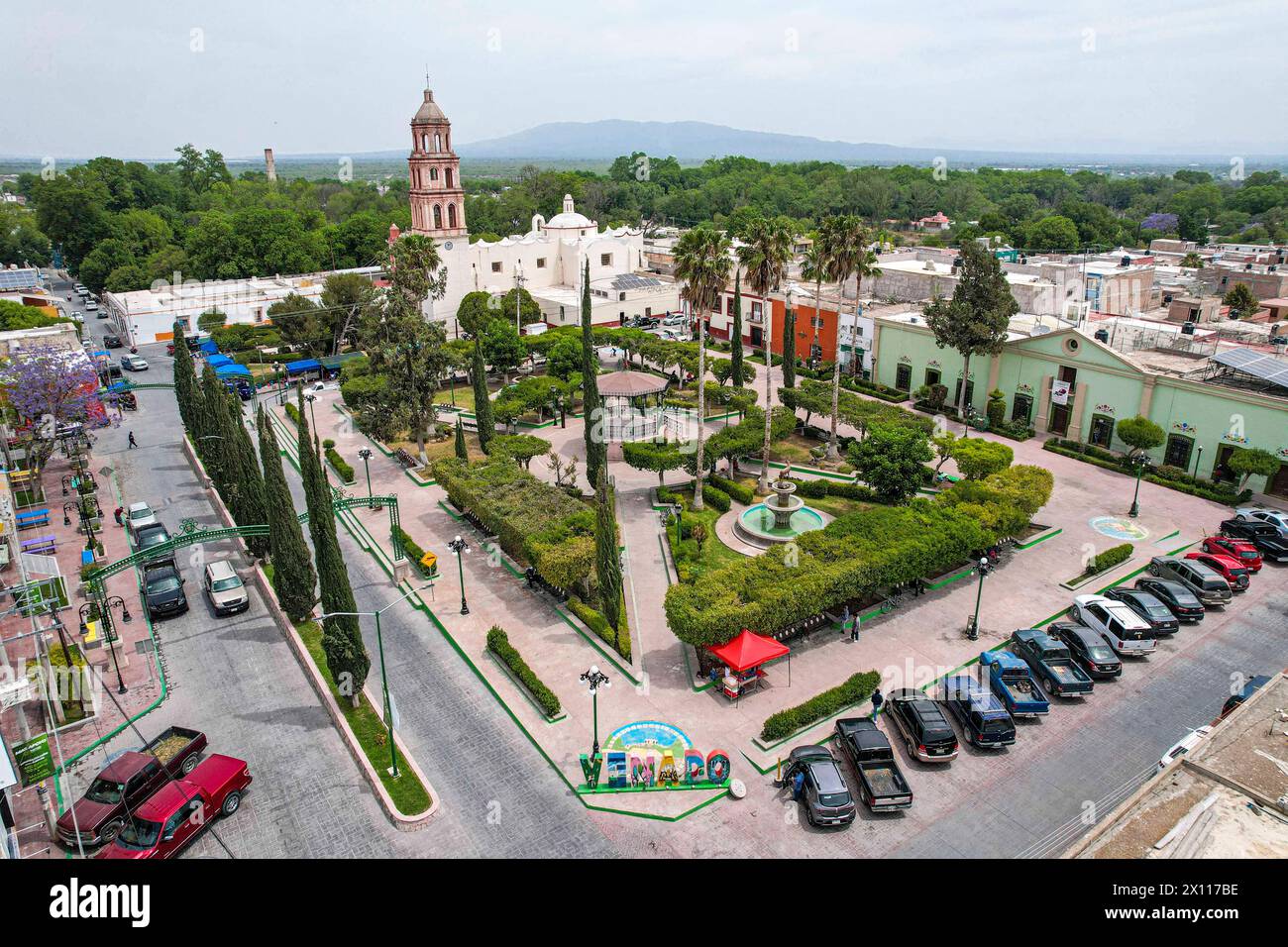 Aerial view of Venado municipality of San Luis Potosí Mexico. (Photo By ...