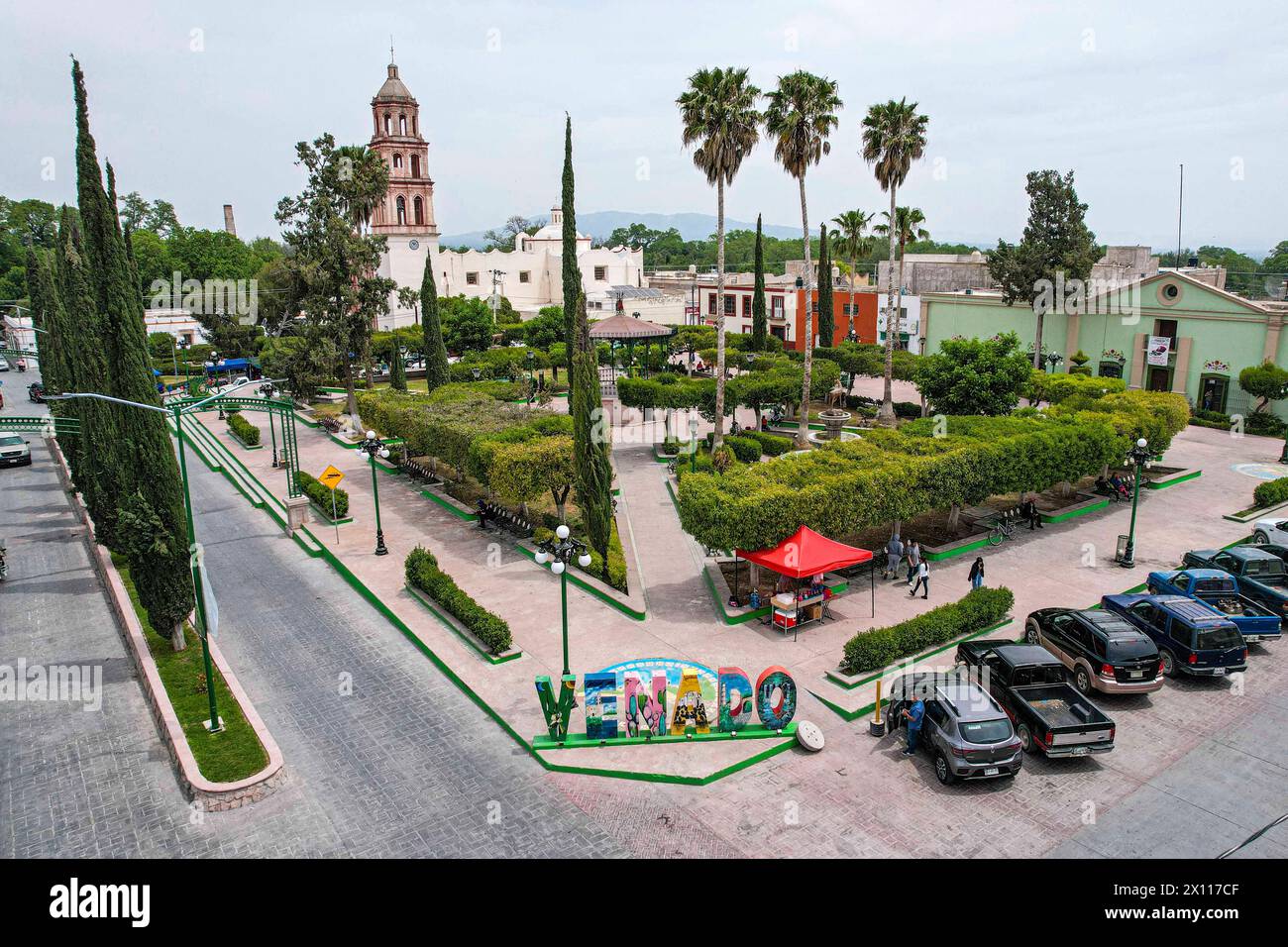 Aerial view of Venado municipality of San Luis Potosí Mexico. (Photo By ...