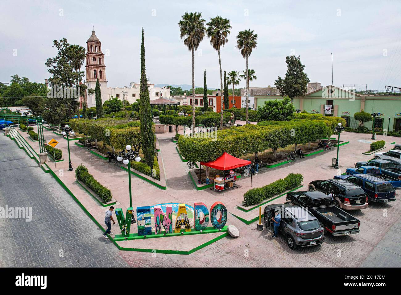 Aerial view of Venado municipality of San Luis Potosí Mexico. (Photo By ...