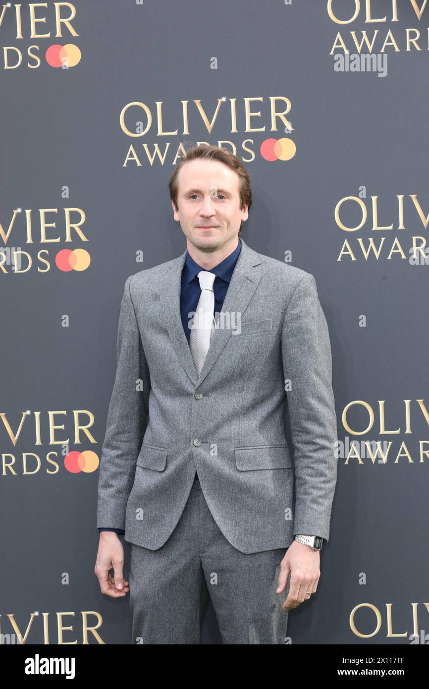 Tom Basden attends Olivier Awards 2024 with Mastercard at Royal Albert ...