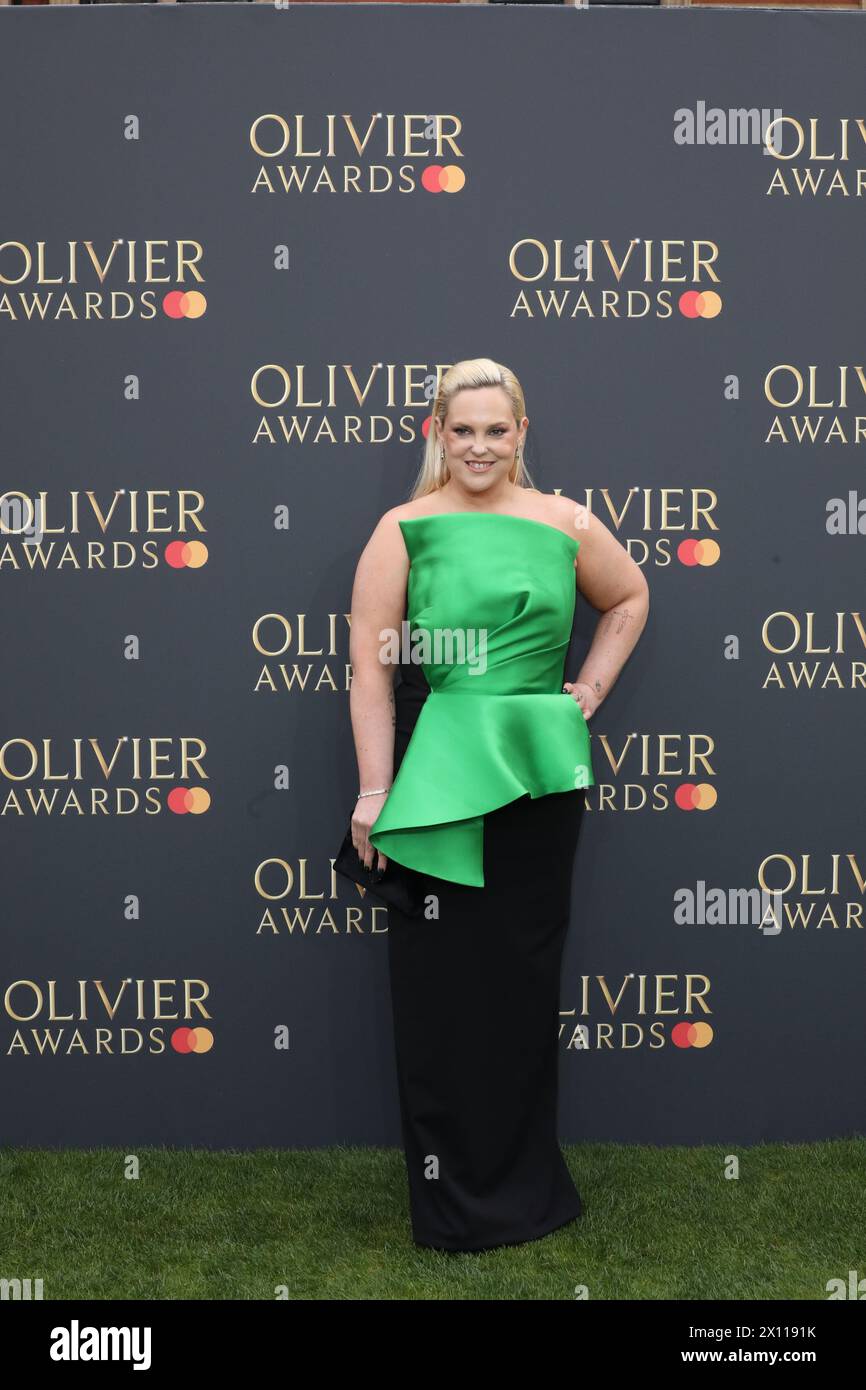 Zoe Roberts attends Olivier Awards 2024 with Mastercard at Royal Albert ...