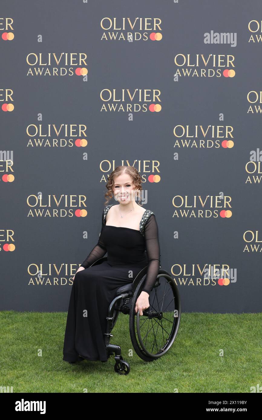 Amy Trigg attends Olivier Awards 2024 with Mastercard at Royal Albert ...