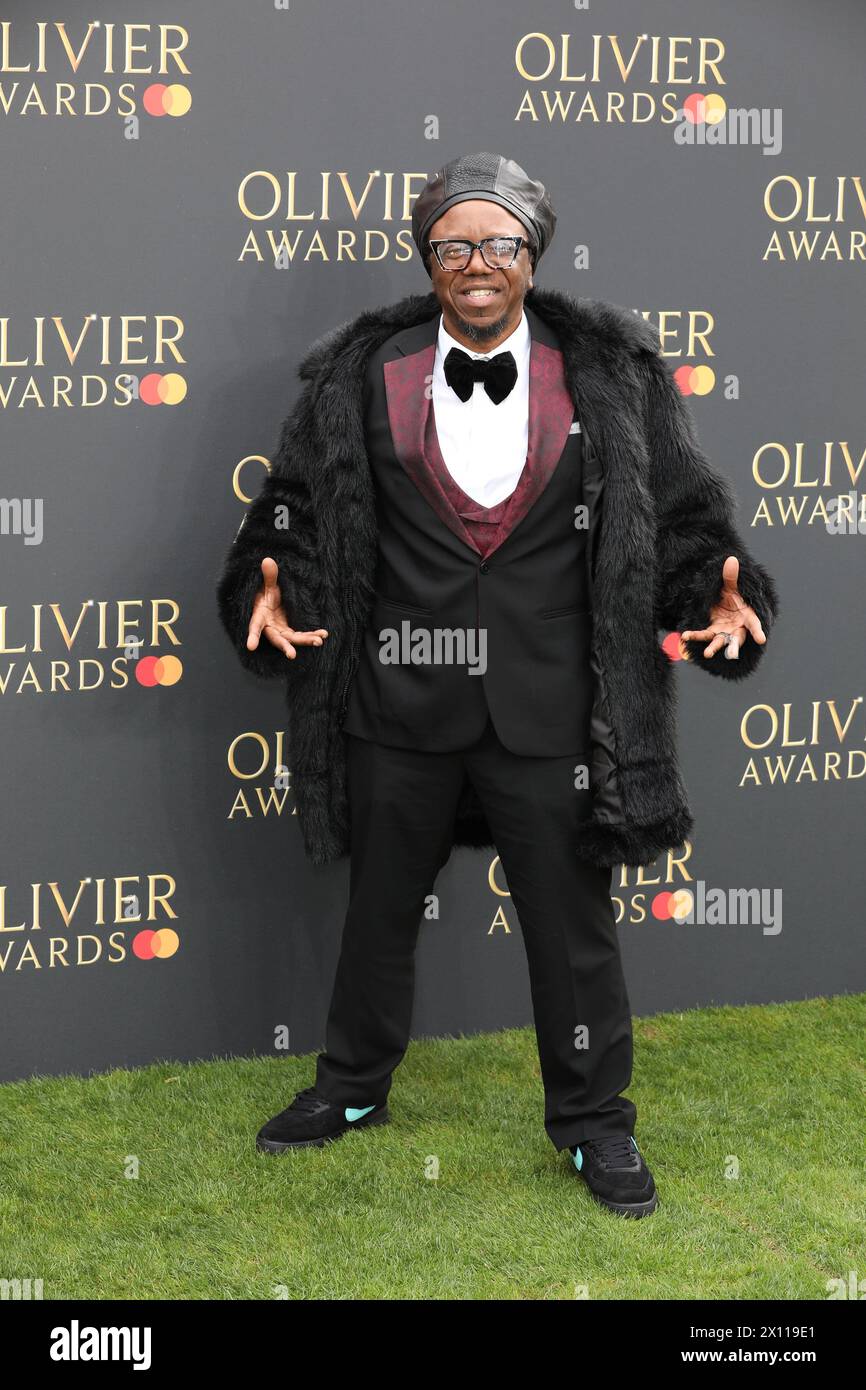 Jonzi D attends Olivier Awards 2024 with Mastercard at Royal Albert ...