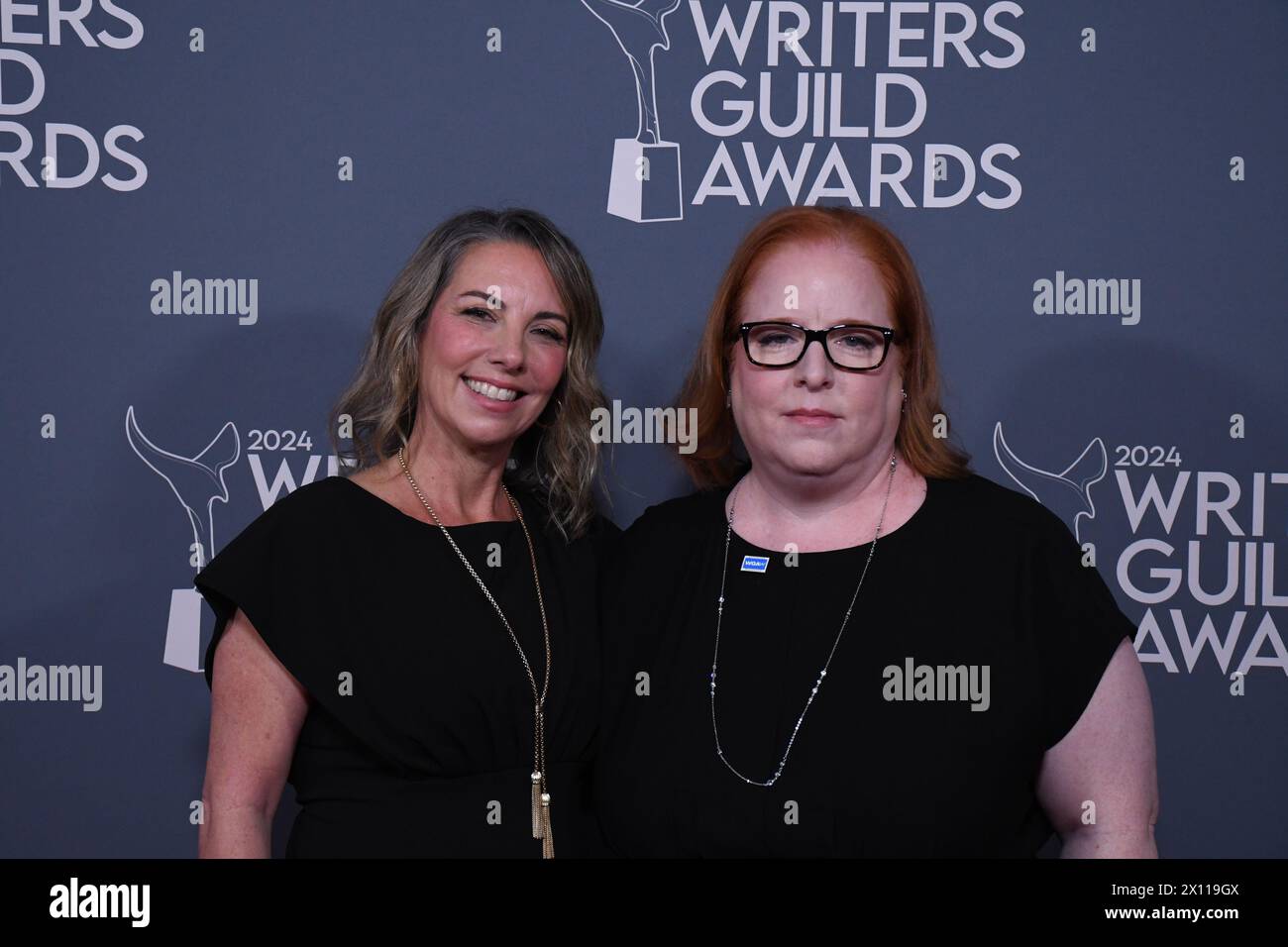 Los Angeles, California, USA 14th April 2024 Lilla Zuckerman and Nora Zuckerman attend the 76th ...