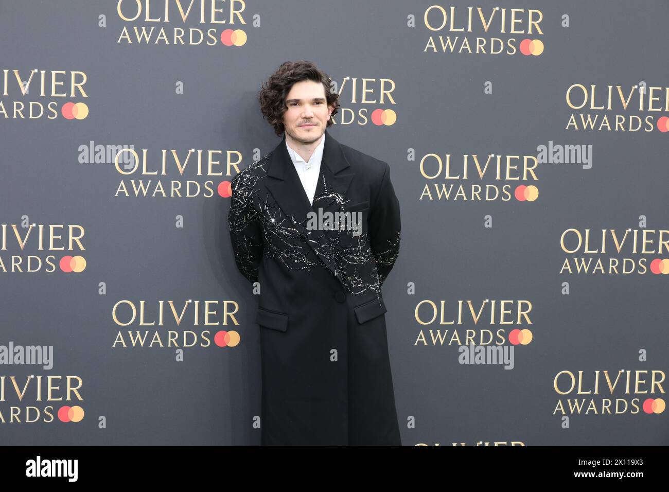Fra Fee attends Olivier Awards 2024 with Mastercard at Royal Albert ...
