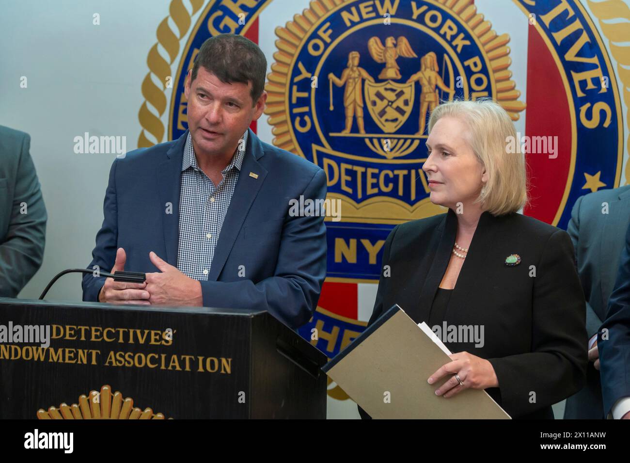 New York, United States. 14th Apr, 2024. Chris Monahan, President, NYPD ...