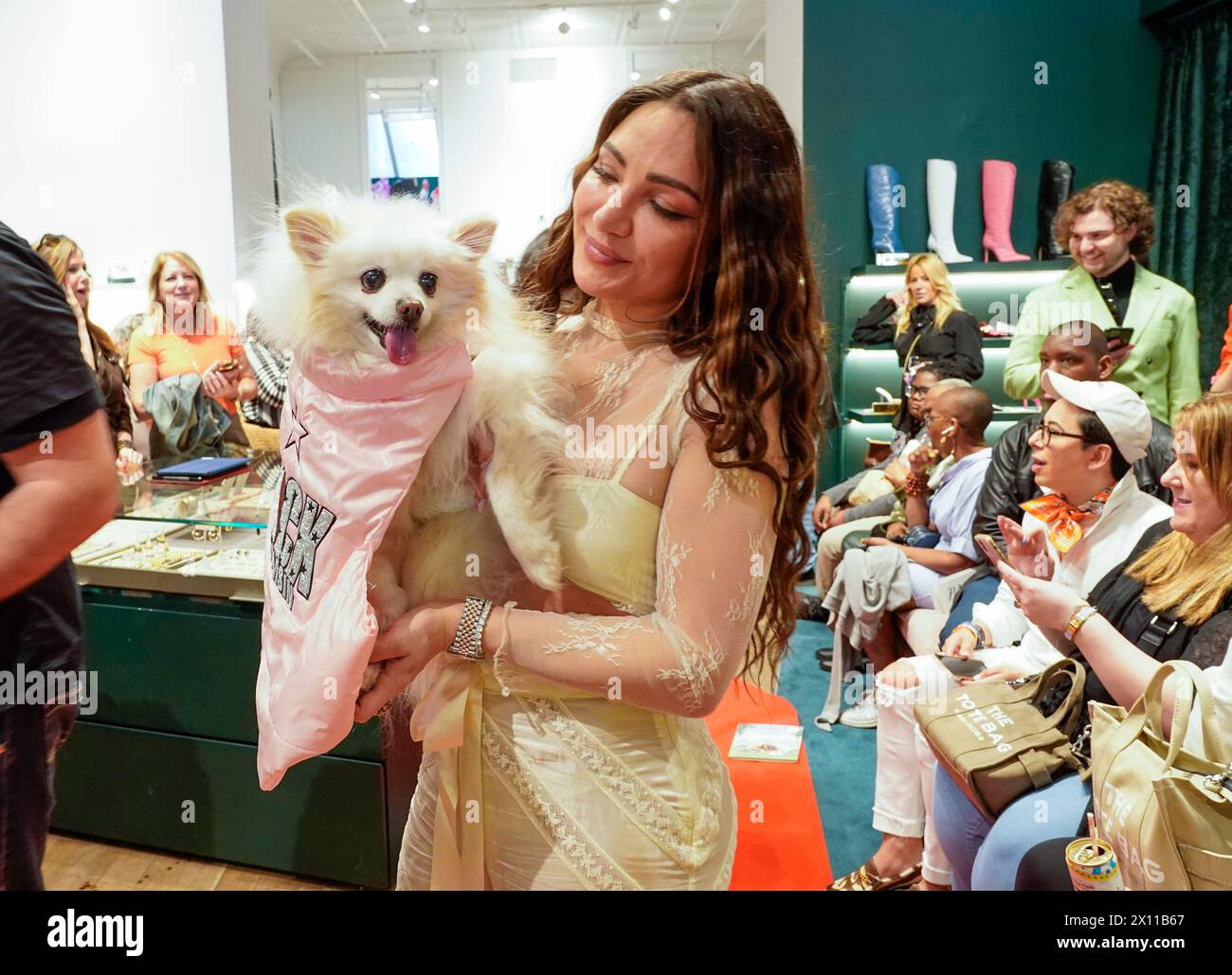 The Patricia Field X Charlie Rescue Dog Runway Show featuring dog ...