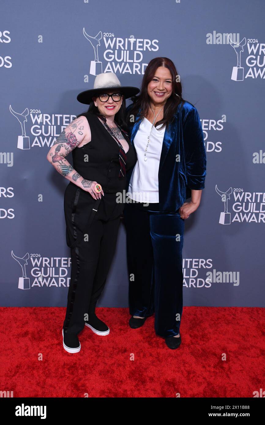 Los Angeles, California, USA 14th April 2024 Cherie Dimaline and ...