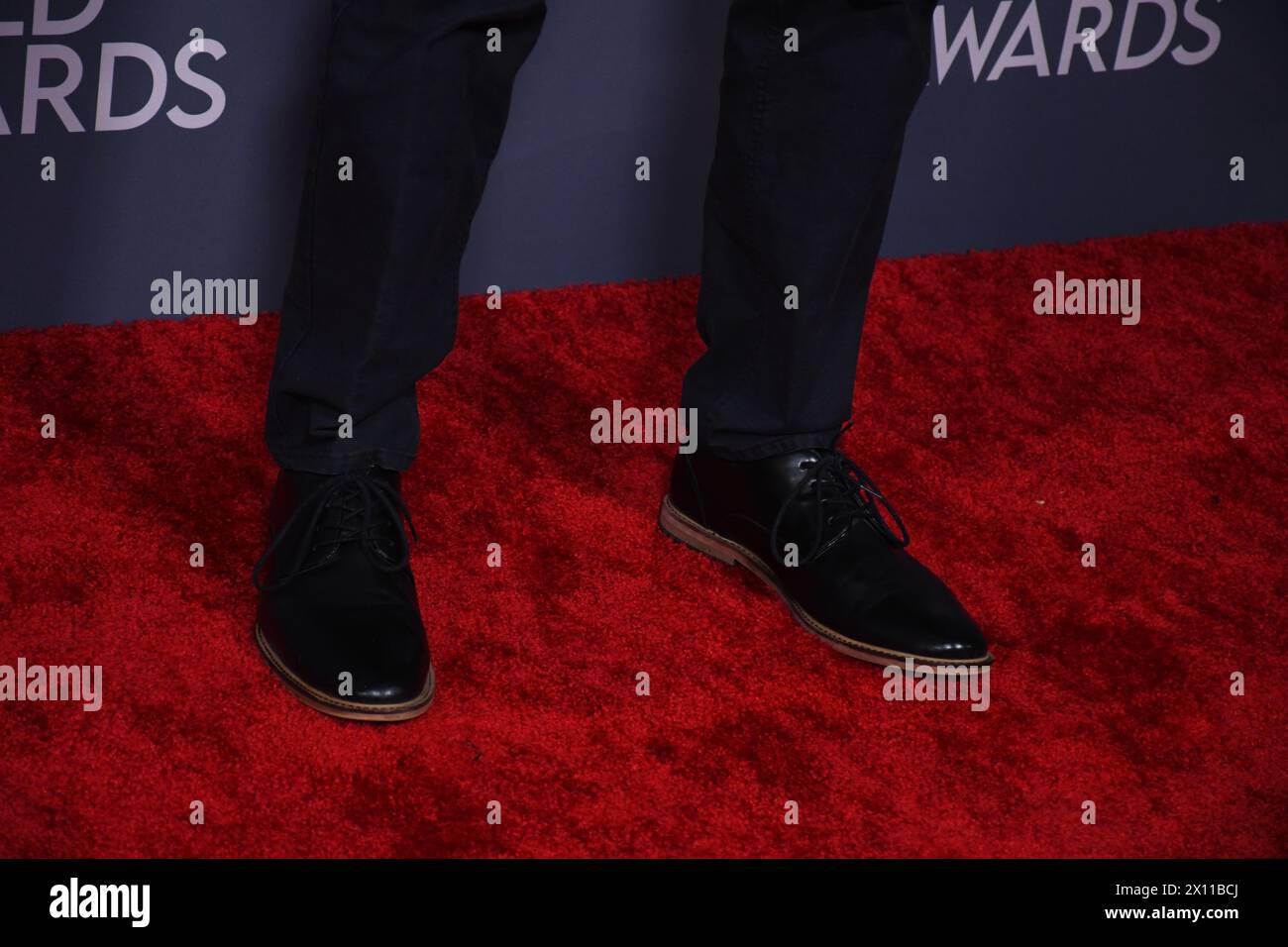 Los Angeles, California, USA 14th April 2024 Rob Lazebnik, shoe detail ...