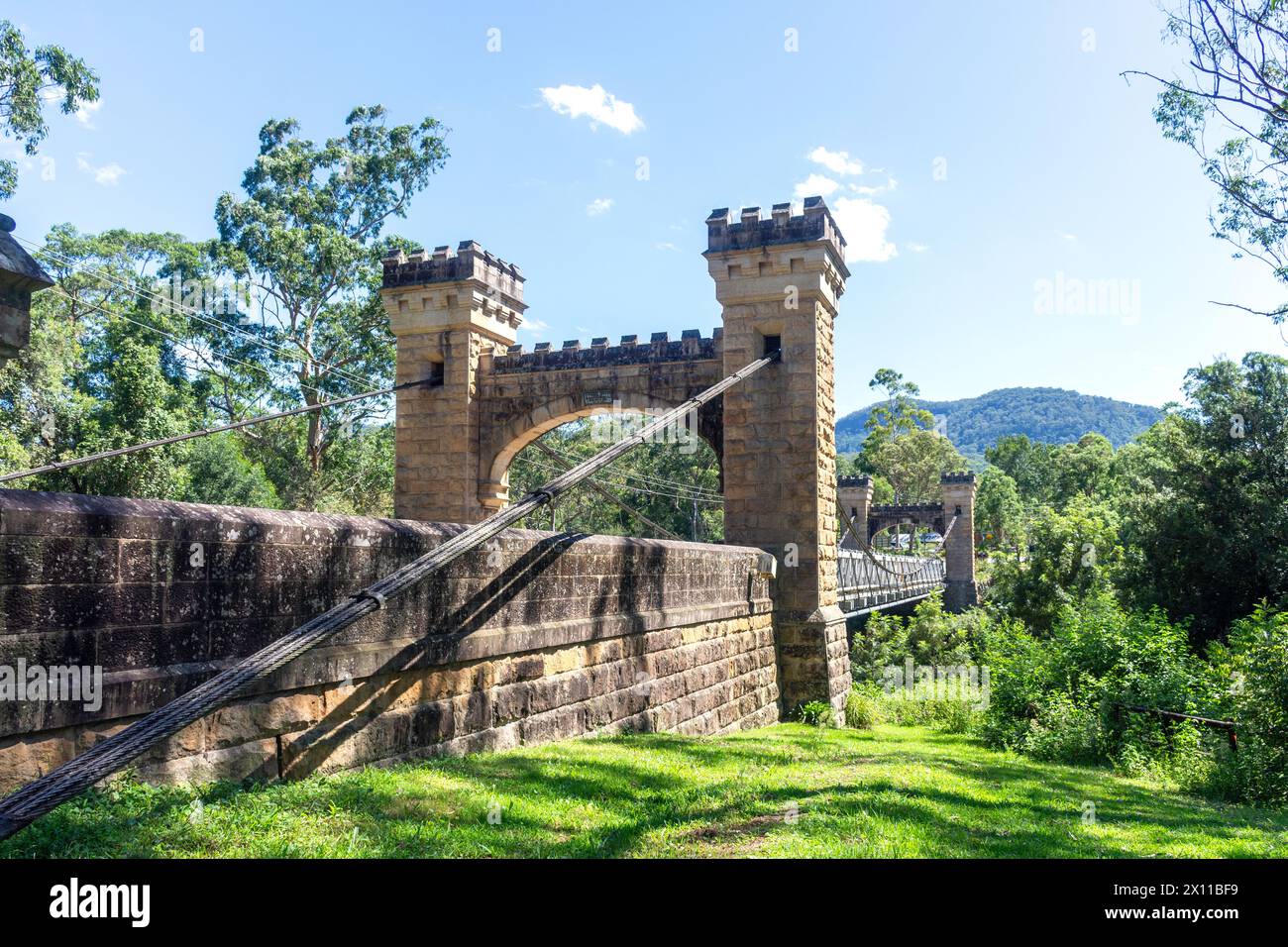 19th century Hampden Bridge, Moss Vale Road, Kangaroo Valley, New South ...