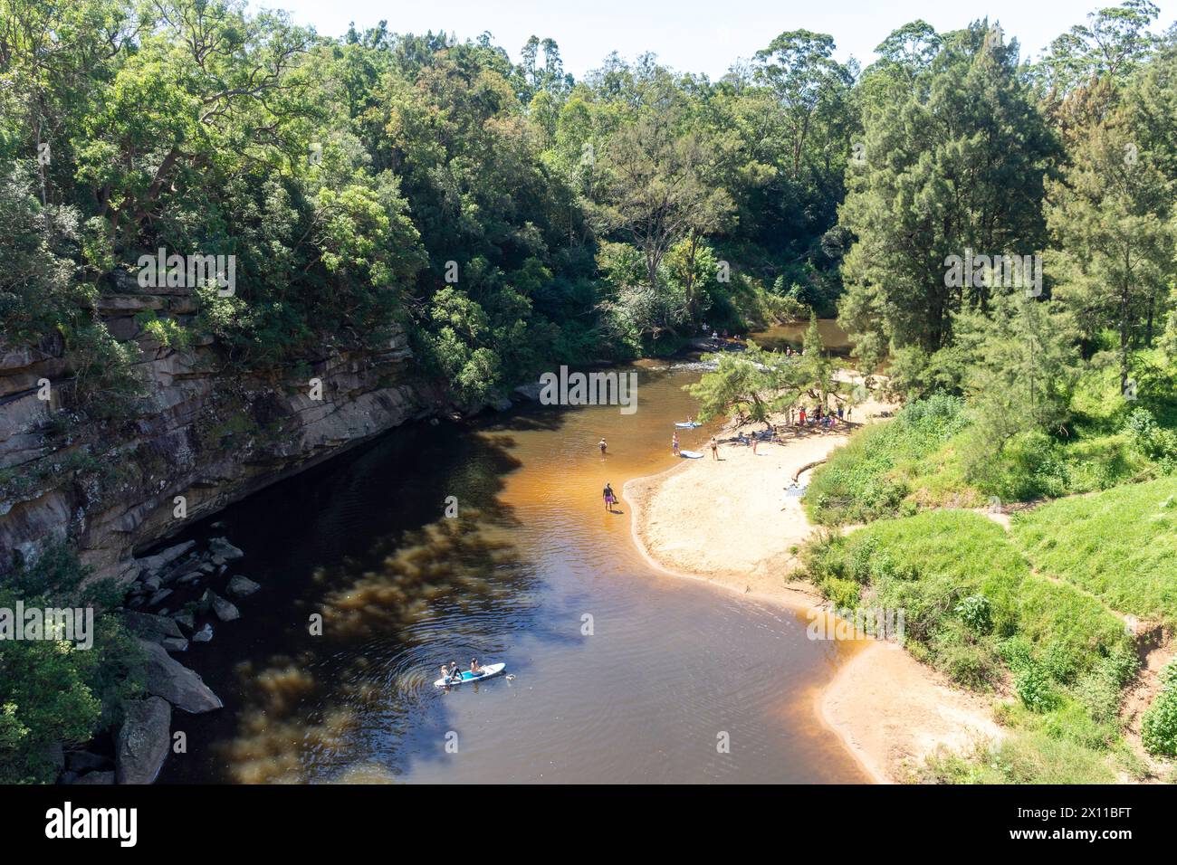 Kangaroo River from Hampden Bridge, Moss Vale Road, Kangaroo Valley ...