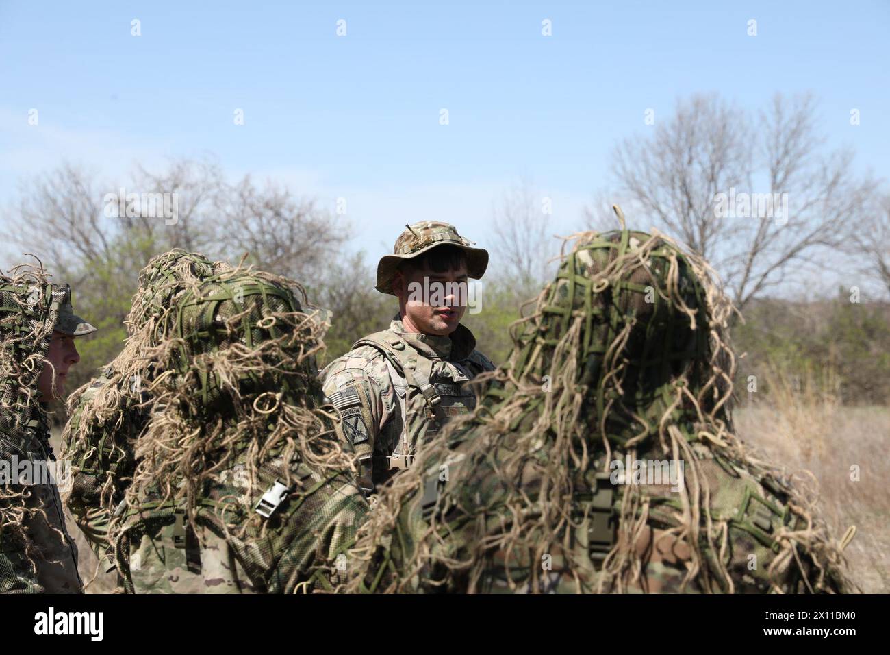 Saturday, April 13, 2024, during 1-133 Infantry Battalion Platoon ...