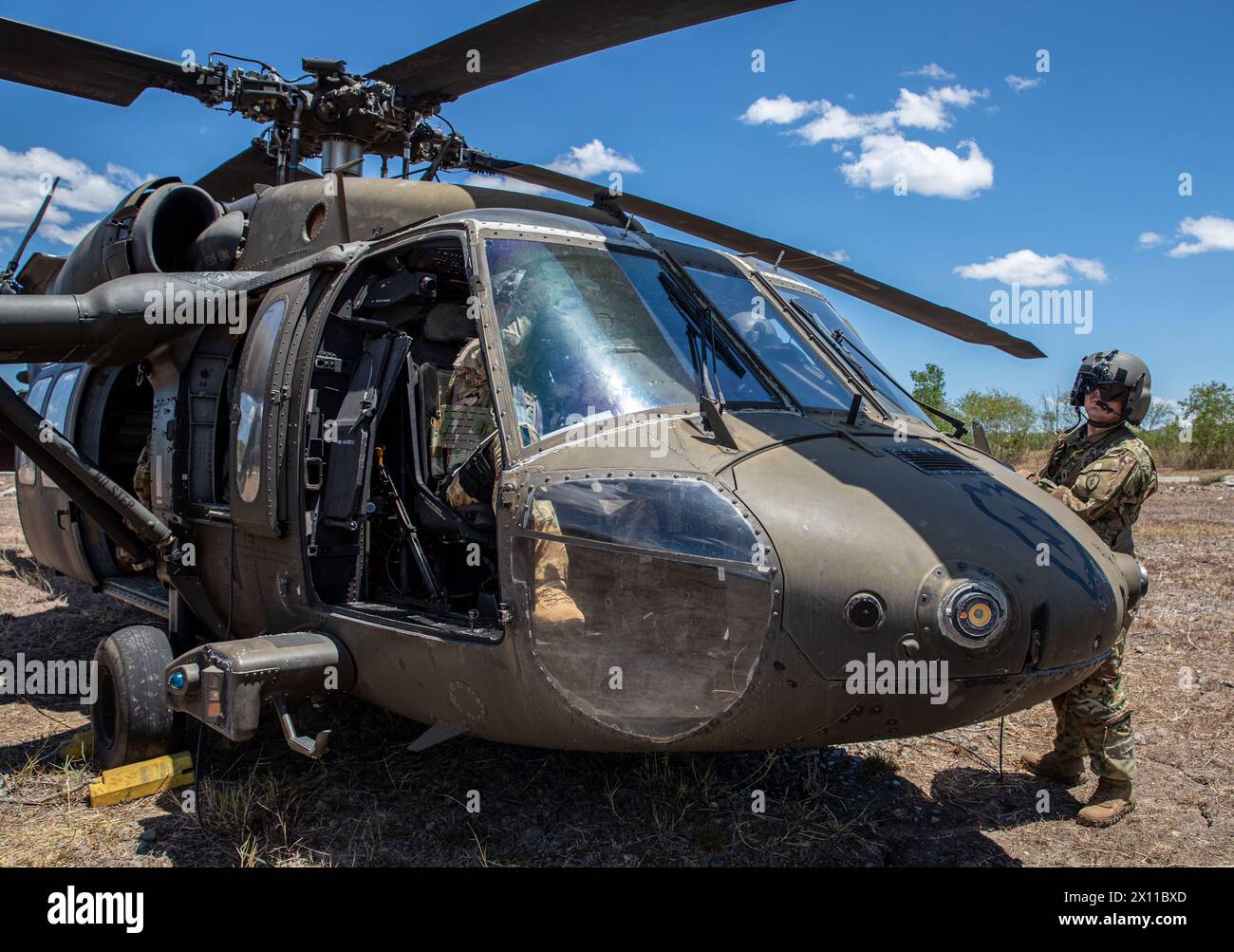 U.S. Army aircrews with the 25th Combat Aviation Brigade, 25th Infantry ...