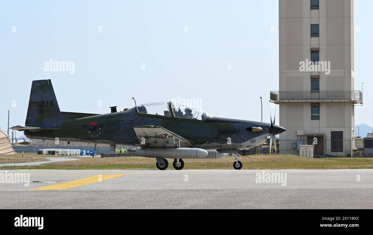 A Republic of Korea Air Force KA-1 Woongbi, assigned to the ROKAF 8th ...