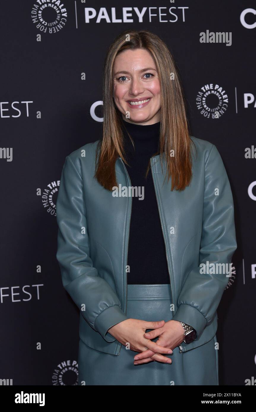 Zoe Perry arrives at a screening of "Young Sheldon" during PaleyFest on ...