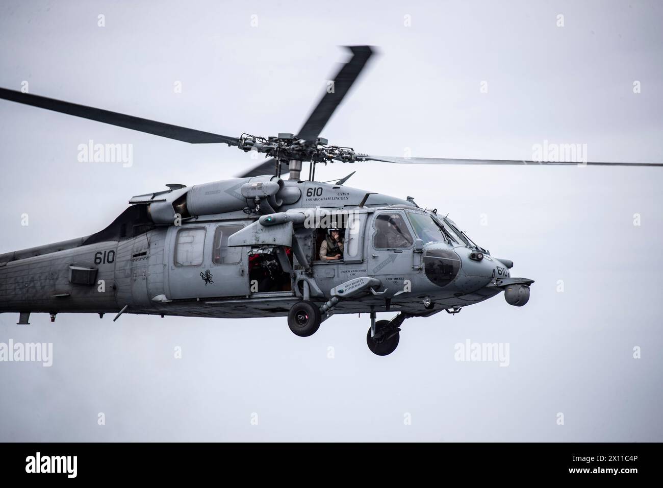 240413-N-XB641-1341 PACIFIC OCEAN (April 13, 2024) An MH-60S Seahawk ...