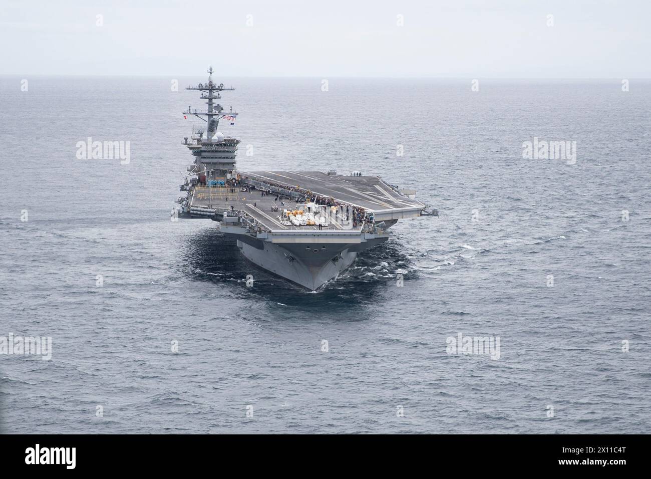 240413-N-XB641-1512 PACIFIC OCEAN (April 13, 2024) The Nimitz-class ...