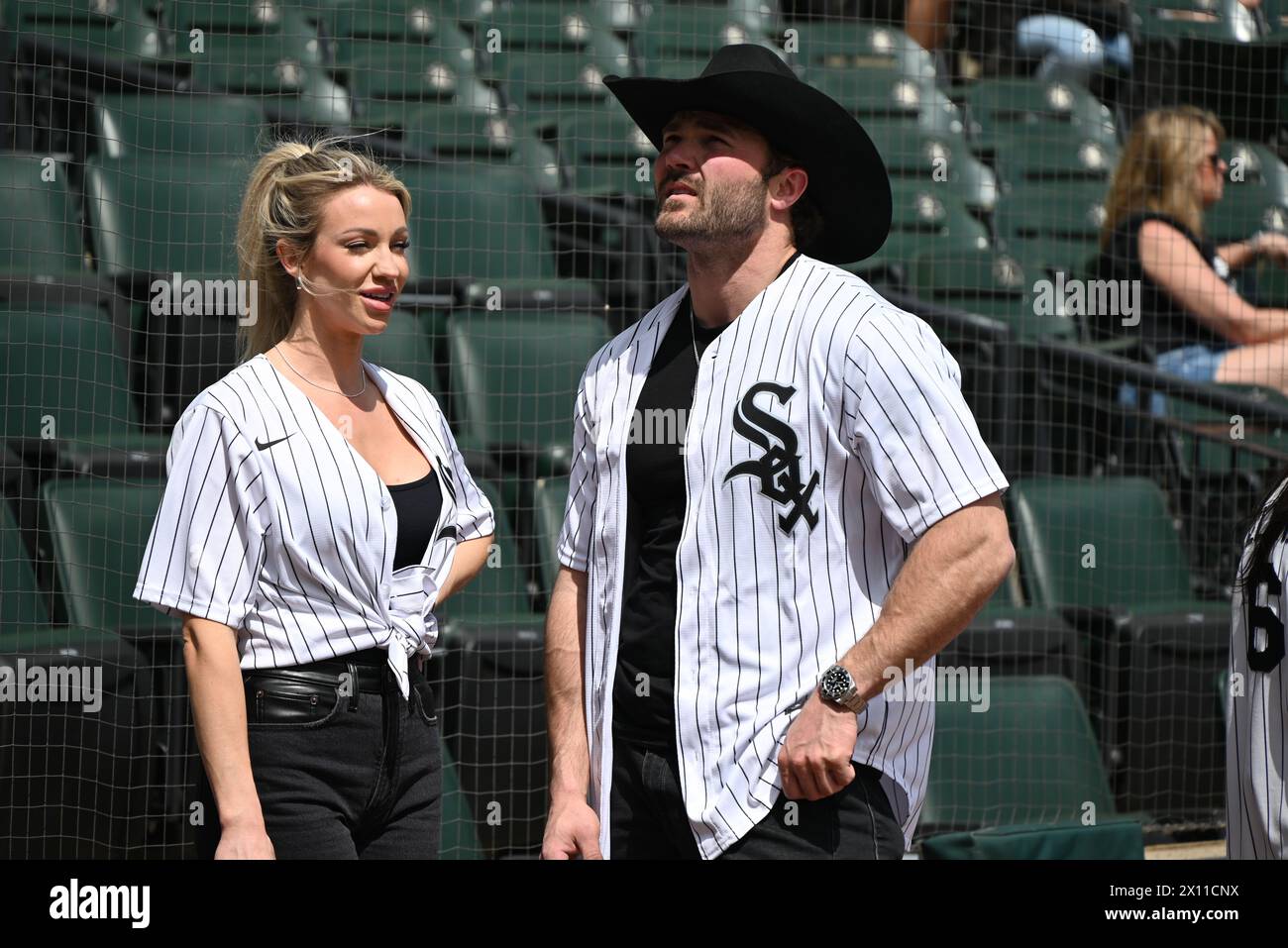 Chicago, United States. 14th Apr, 2024. Calah Jackson (Left) and Steven ...
