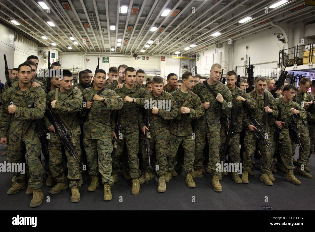 Marines from Company L, Battalion Landing Team, 3rd Battalion, 2nd ...