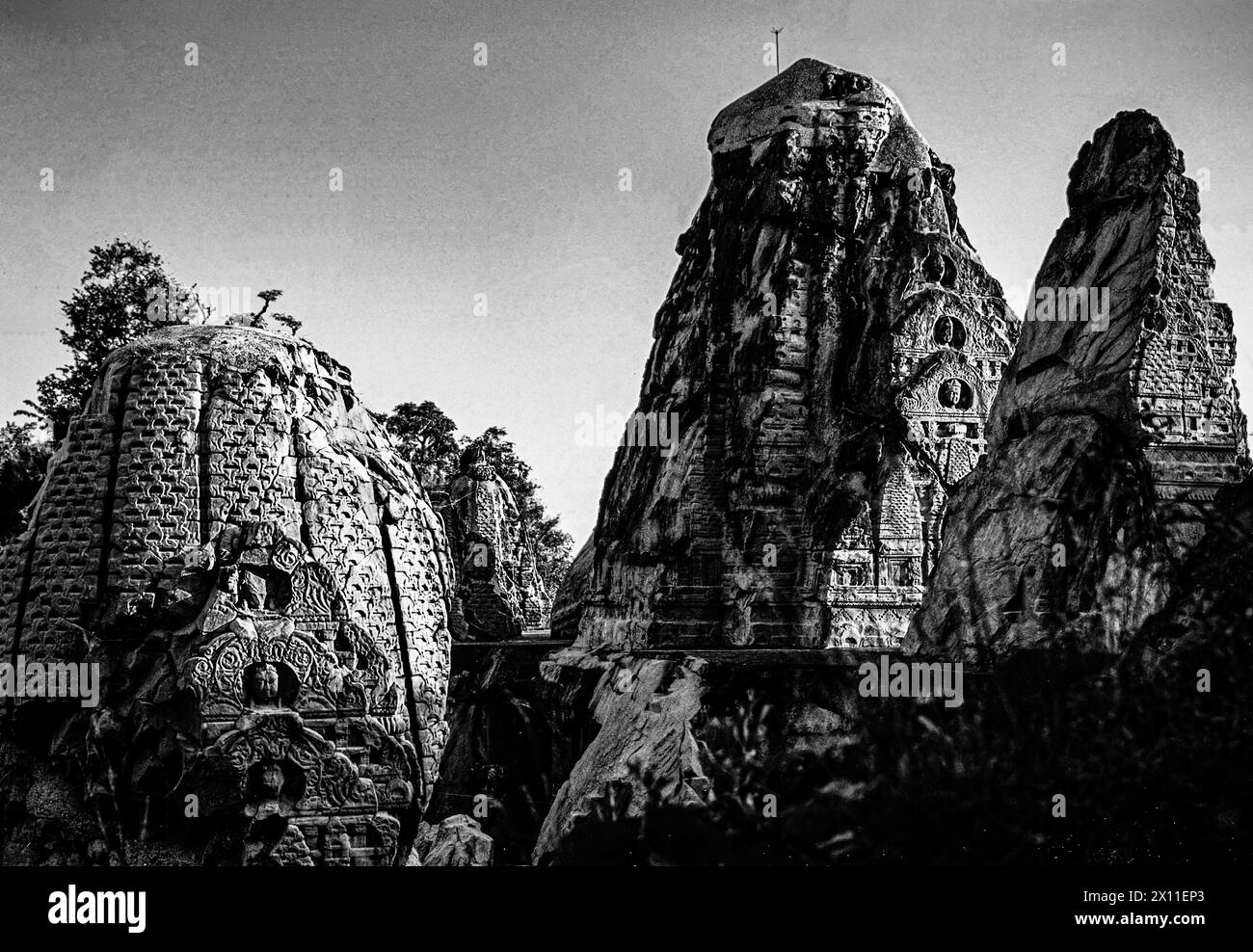 14 Jul 2013 Vintage Black and White Photo of Masroor Rock-cut Temples ...