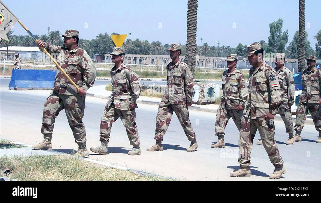 Iraqi Army Soldiers attending their graduation ceremony. ca. February ...