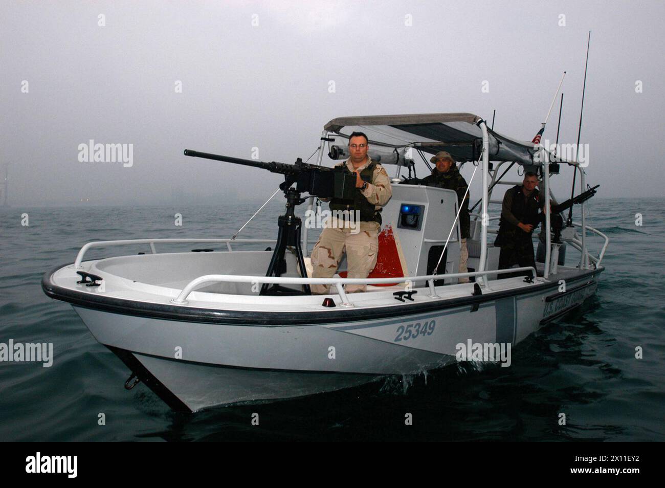 ASH SHUAIBA, Kuwait (Jan. 7, 2004)--A Raider boat unit from Coast Guard ...