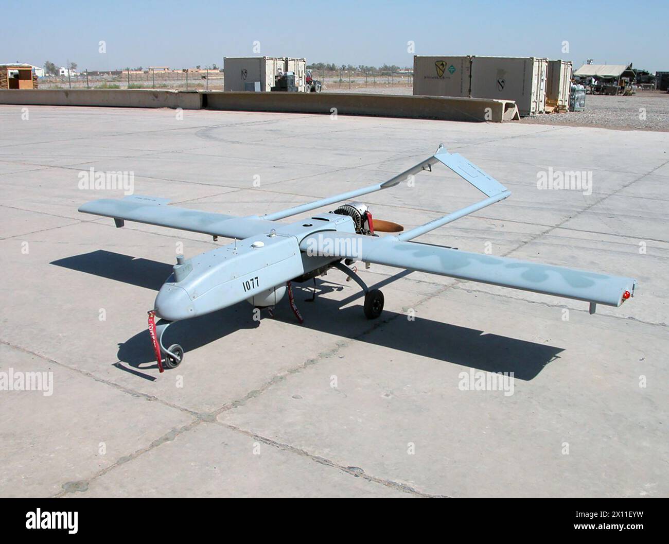 The Shadow 200, an unmanned aerial vehicle used for surveillance and ...