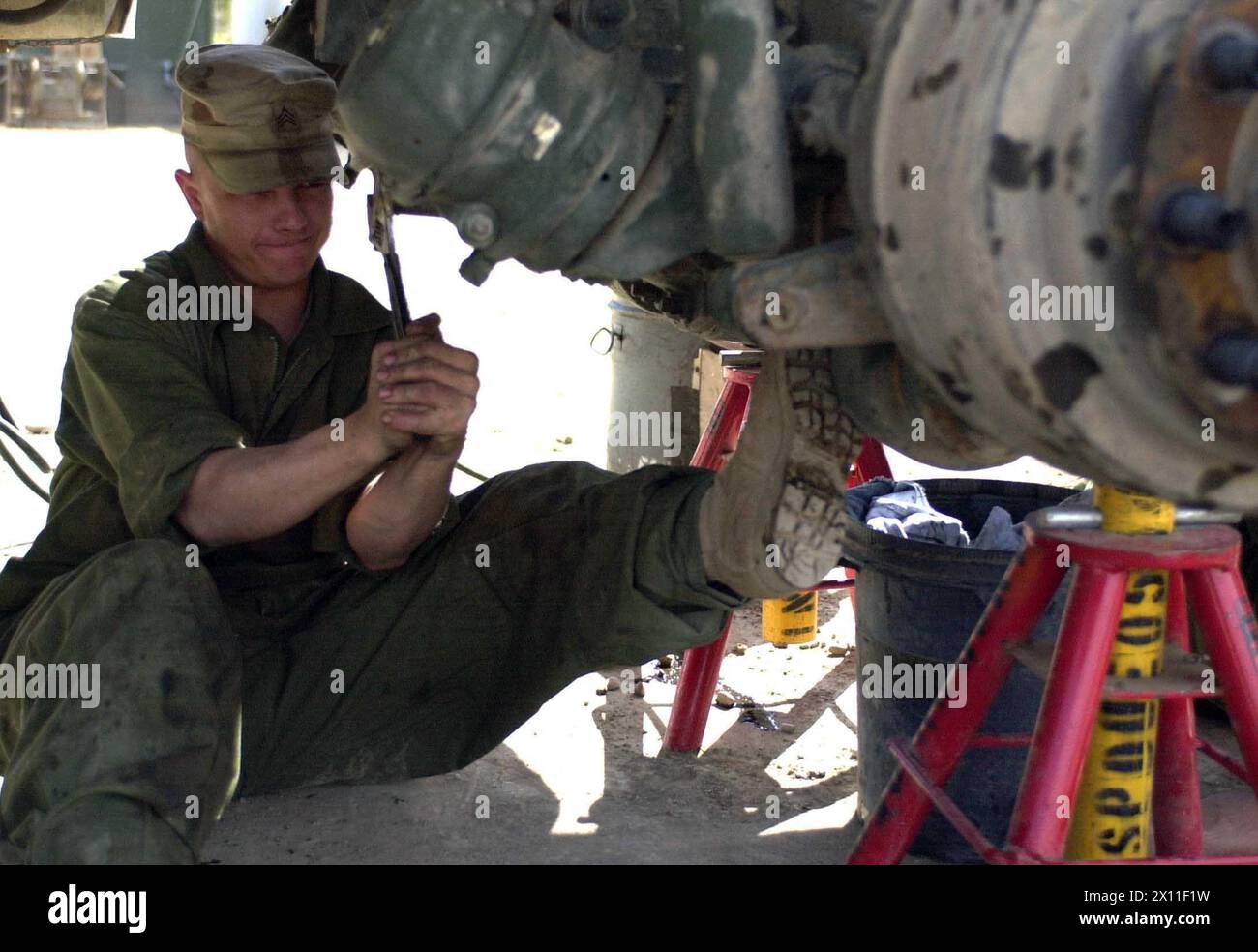 Sgt. William Burgess, a heavy-roller mechanic with the Forward ...
