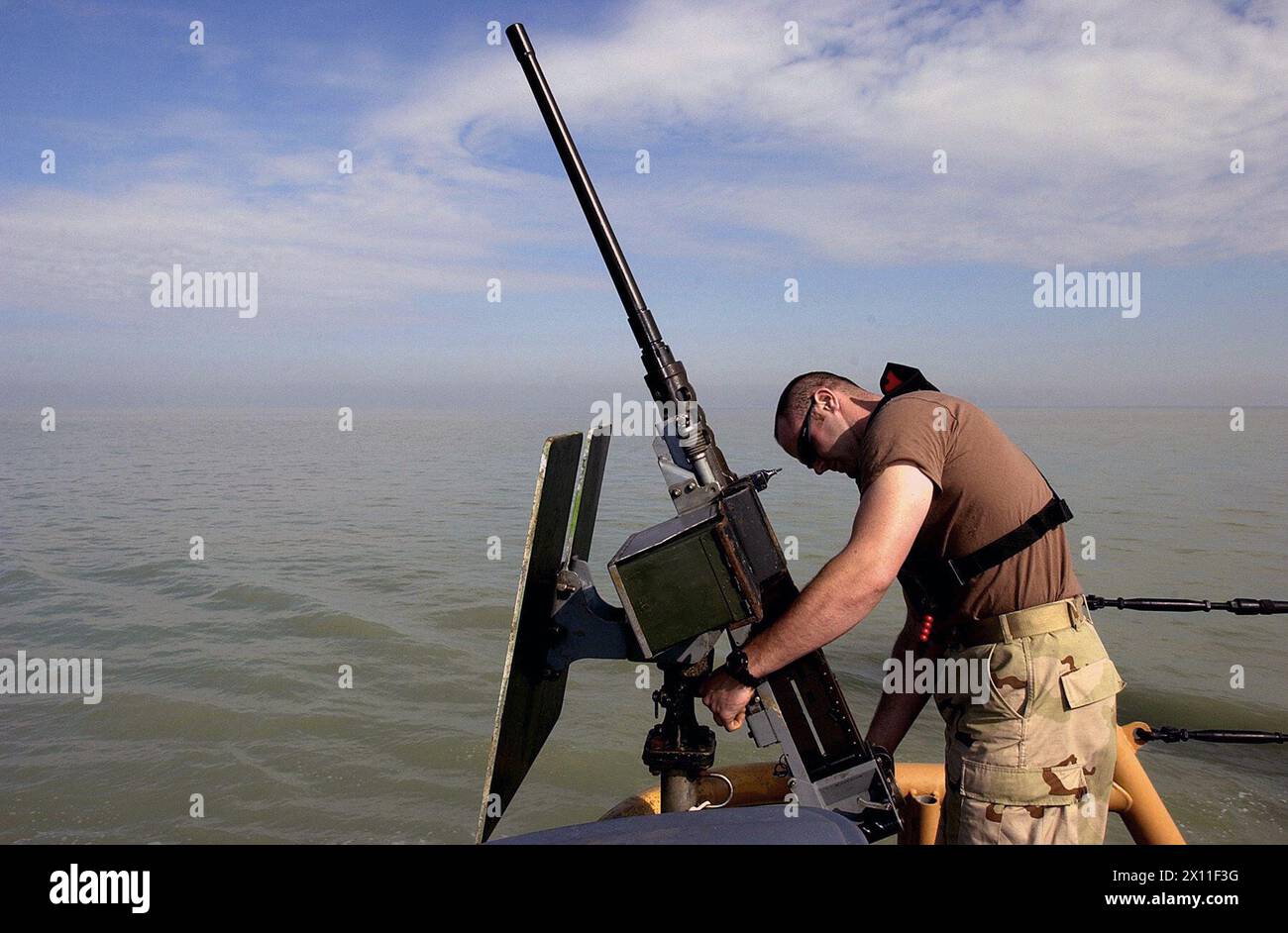 ARABIAN GULF (Jan. 5, 2004)-- Boatswain's Mate 3rd Class Emil Smith, 20 ...