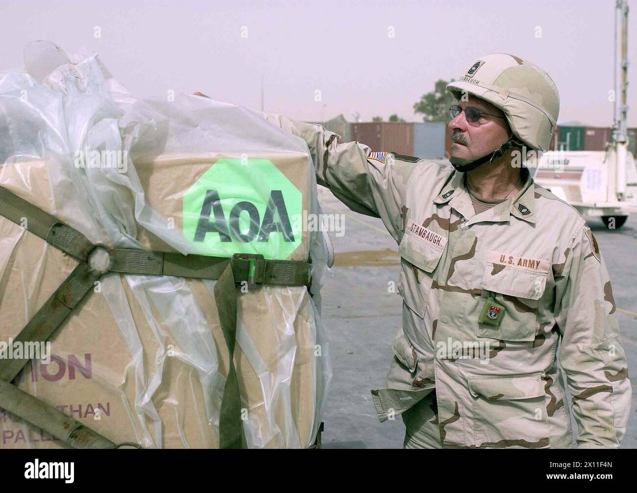Master Sgt. Dennis E. Stambaugh, the support operations noncommissioned ...