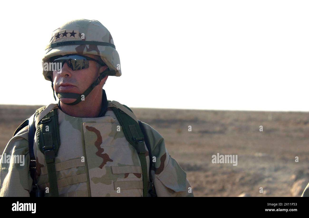 Lt. Gen. David McKiernan, commander of the Coalition Forces Land ...
