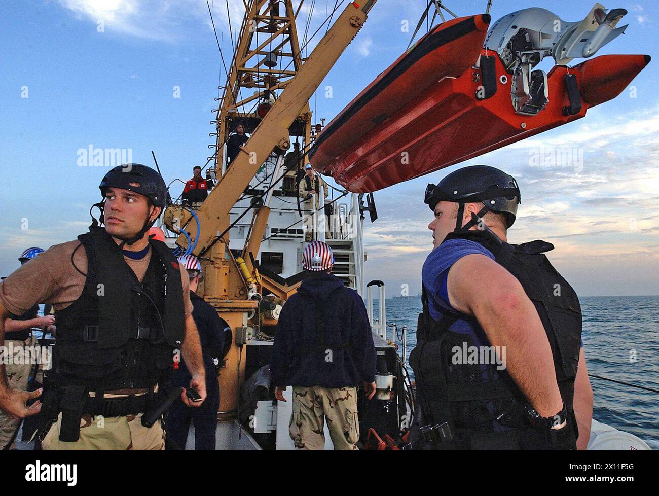 ARABIAN GULF (Jan. 8, 2004)-- LT. j.g. Robert Mohr, 25, prepares to ...