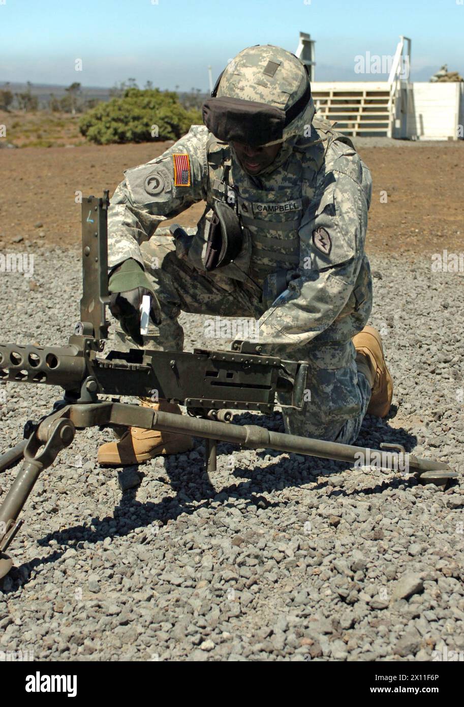 Original Caption: Staff Sgt. Eric Campbell with 209th Aviation Support ...