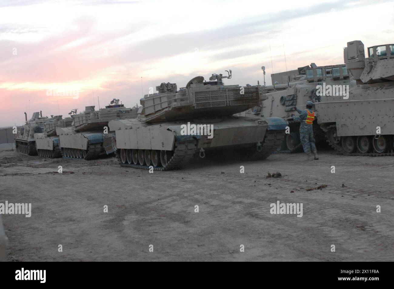 Ground guiding a tank hi-res stock photography and images - Alamy