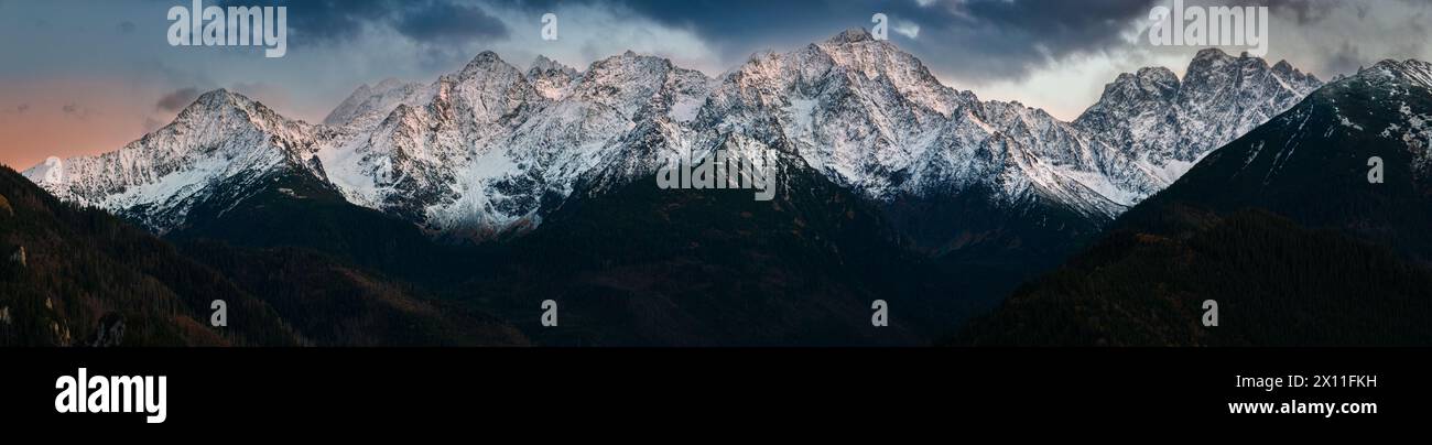 Aerial view cloudy tatras mountain hi-res stock photography and images ...