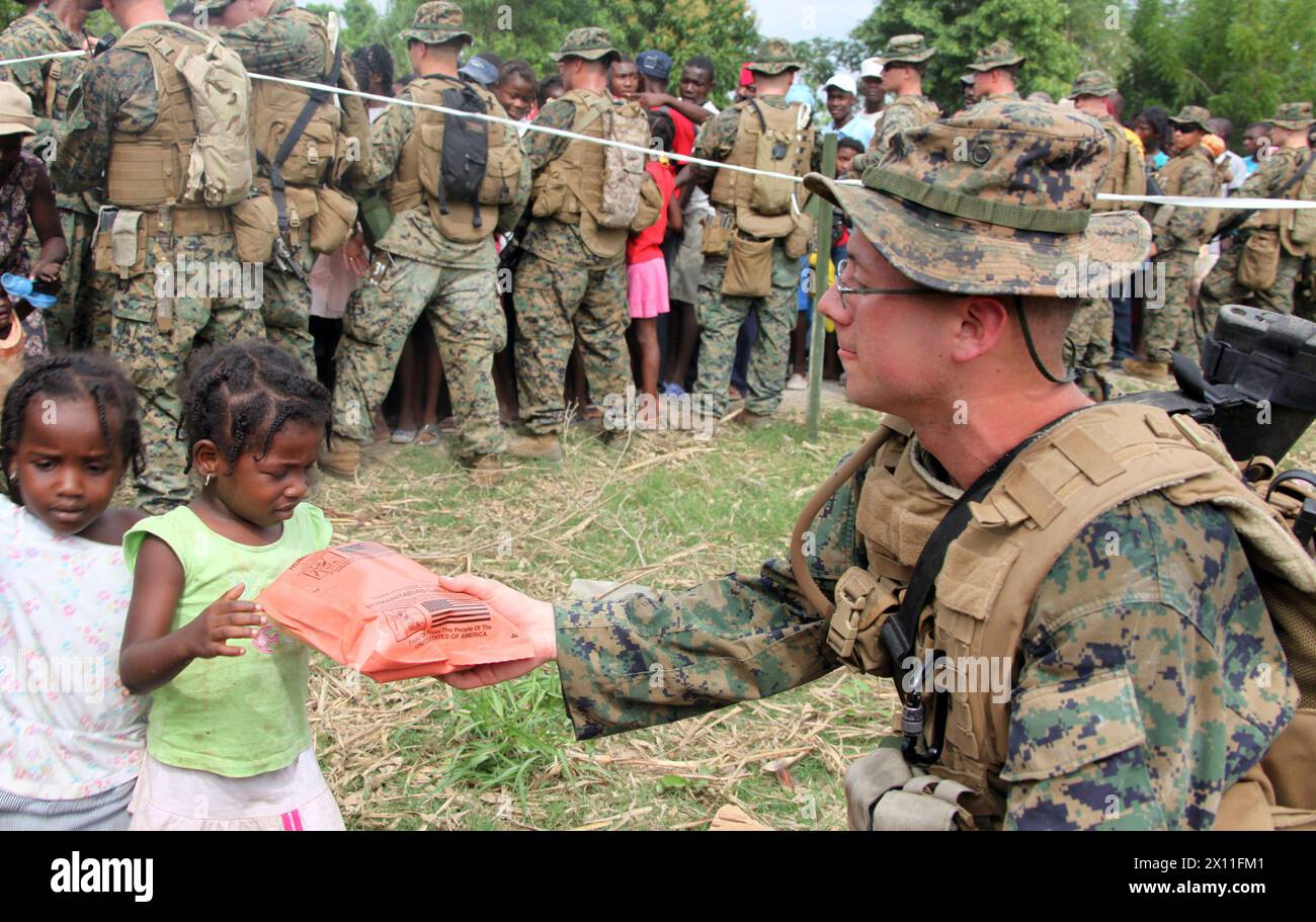 A Marine with Battalion Landing Team, 3rd Battalion, 2nd Marine ...