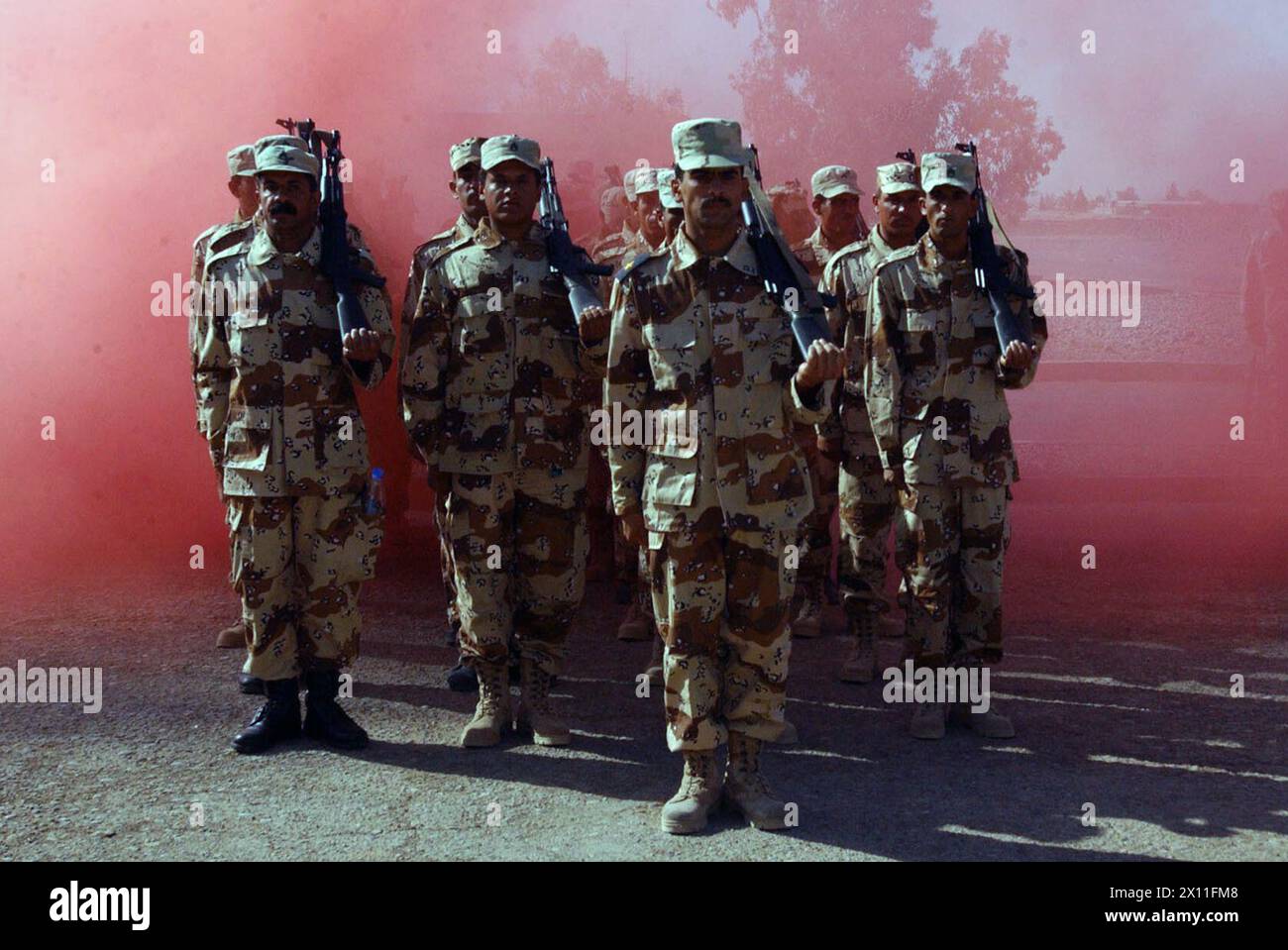 A platoon of Iraqi National Guard soldiers graduates from a four-week ...
