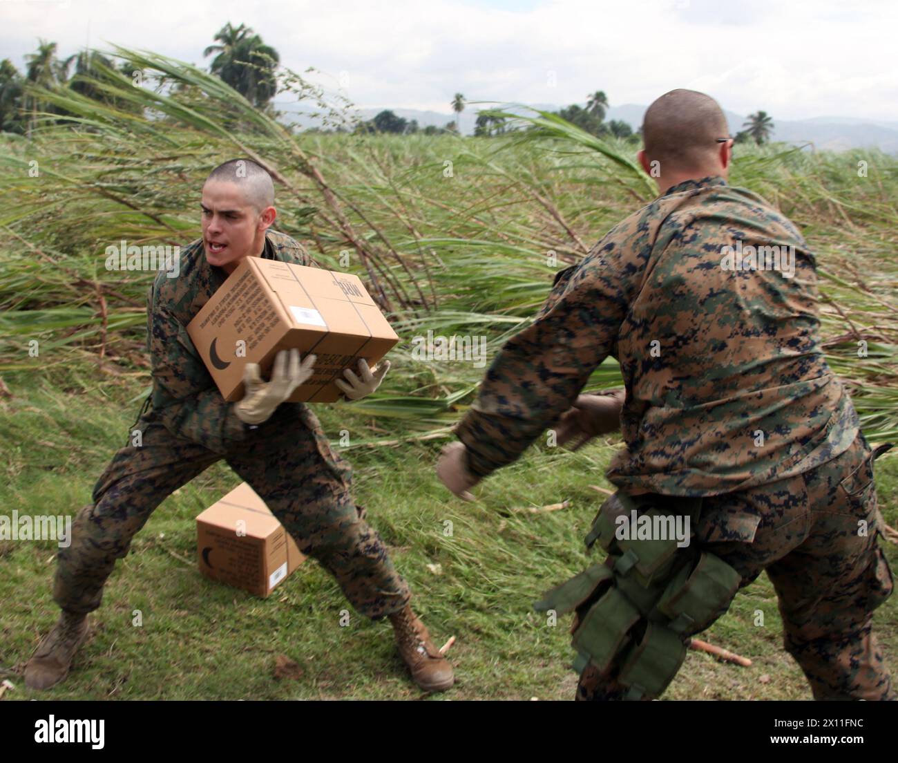 Marines from Lima Company, Battalion Landing Team, 3rd Battalion, 2nd ...